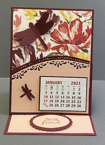 Another Easel Card with Calendar