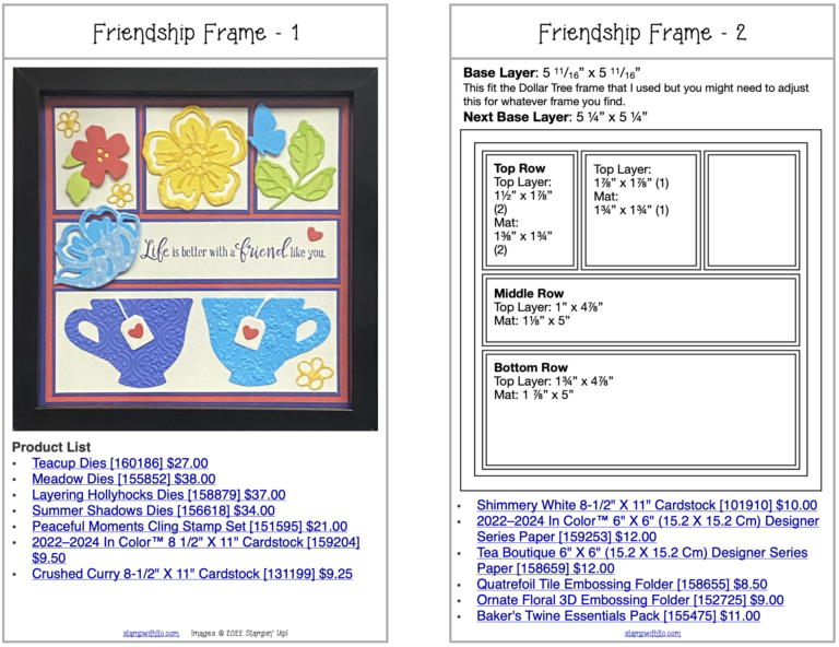 Friendship in a Frame