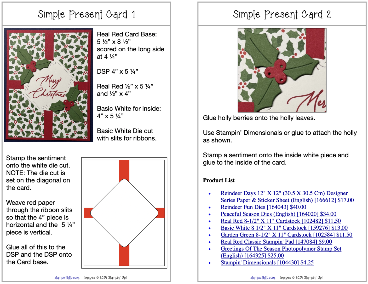 Simple Present Card
