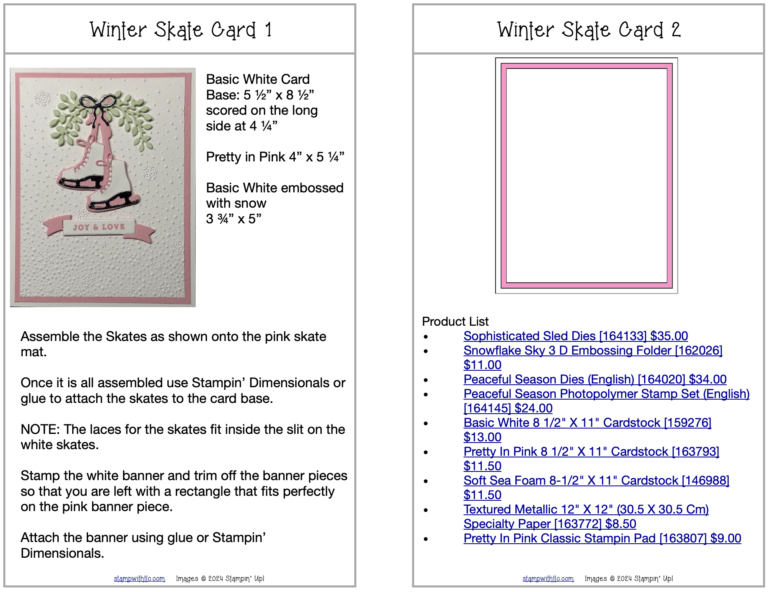 Winter Skate Card