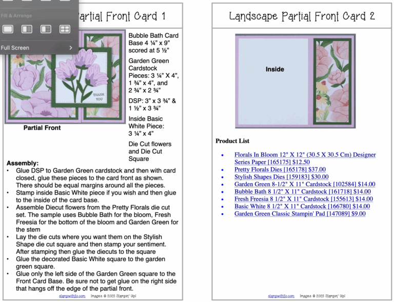 Landscape Partial Front Card